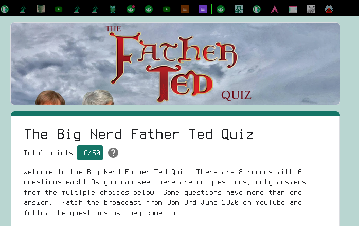Father Ted Quiz tonight at 8pm on YouTube ? Ah go on! : r/fatherted